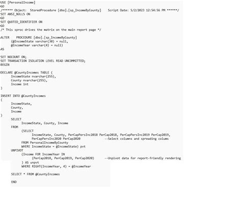Robert Zimmerman On Linkedin Posting Tsql Code Driving The Ssrs Per
