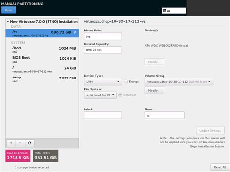 2 3 installing with cli management virtuozzo hybrid server 7 installation guide