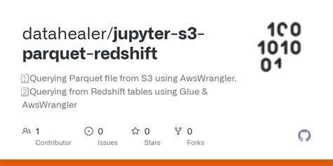 GitHub Datahealer Jupyter S Parquet Redshift Querying Parquet File From S Using