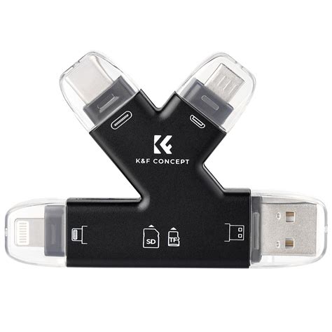 Sdカードリーダー Iphoneipadandroidmacコンピューターカメラ用 4 In 1 マイクロsdカードリーダー