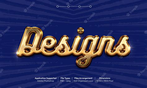 Premium Psd Designs Psd Text Effect With 3d Font Style