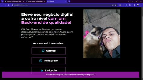 Dúvida o meu footer está grudado nos botões HTML e CSS cabeçalho footer e variáveis CSS