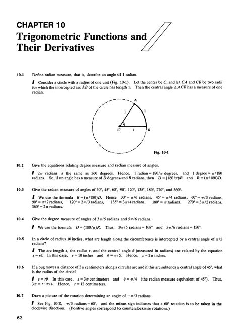 Calculus Trigonometric Functions And Derivatives Math 1041 Temple