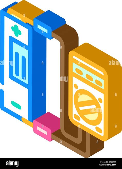 Testing Battery Isometric Icon Vector Illustration Stock Vector Image And Art Alamy