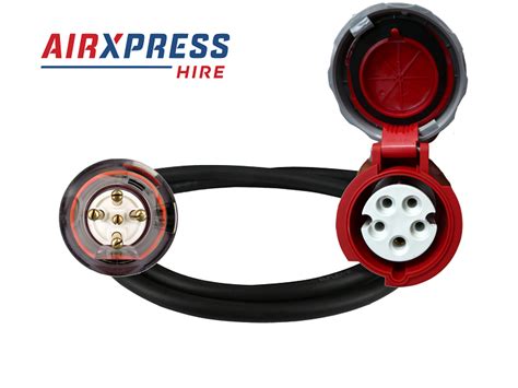 5 Pin 20 Amp Australian Plug To 5 Pin 16 Amp Cee 3 Phase 25m