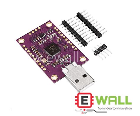Ewall Ft232h Usb To Serial Port Module High Speed Multifunction Usb To Jtag Uart Fifo Spi I2c