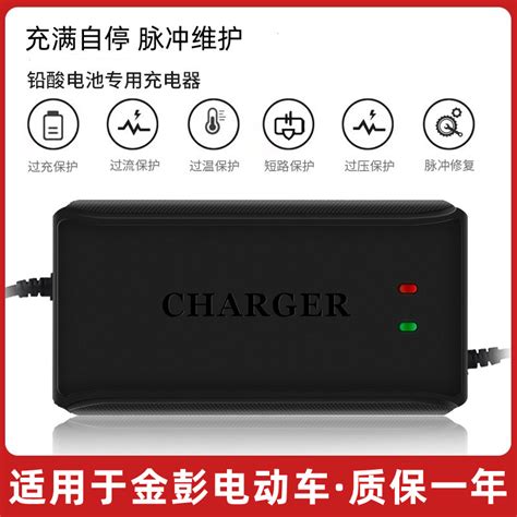 适用于金彭电动车电瓶充电器48v12ah60v20ah72v32a40电车三轮通用虎窝淘