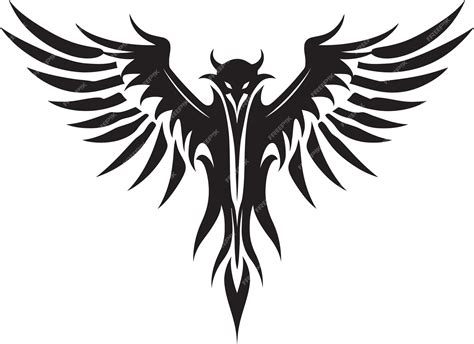 Premium Vector Predator Hawk A Black Vector Logo For The Victor Black