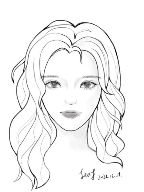 画一张人脸简笔画怎么画（流行14张） 简笔画图片大全