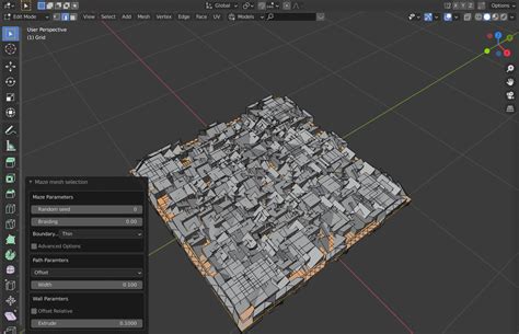 How To Create A Maze With The Free Add On Mesh Maze Styly