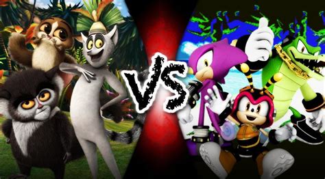 Lêmures Trios Vs Team Chaotix Madagascar Vs Sonic Connections In The