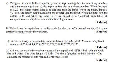 solved a ﻿design a circuit with three inputs x y ﻿and z