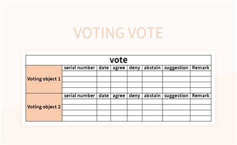 Tally Chart Template Excel