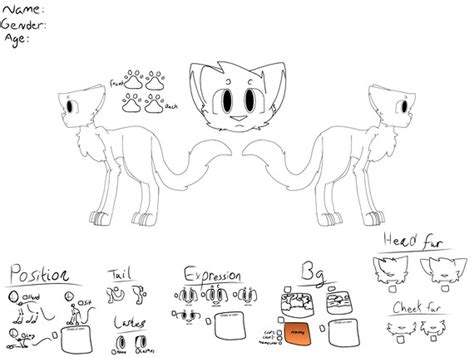 Cat OC Digital Art Commission Etsy