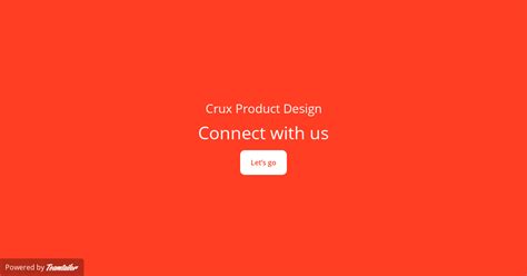Crux Product Design Connect
