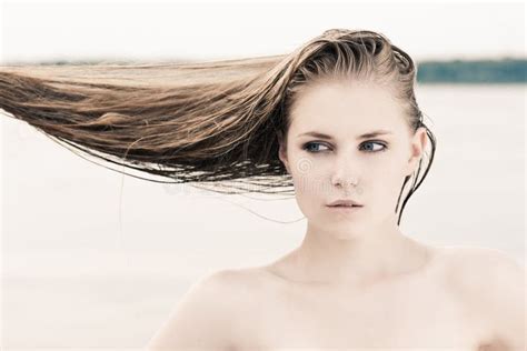 Beach Blond Girl Stock Image Image Of Summer Long Sensuality 26020811