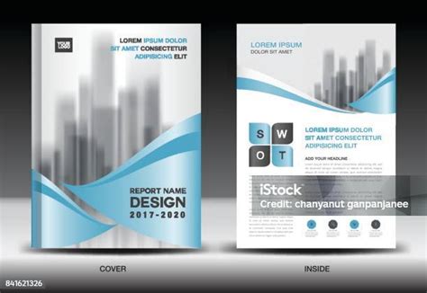 연례 보고서 표지 사업 안내서 템플릿 플라이어 블루 커버 디자인 책 표지 잡지 광고 Infographic