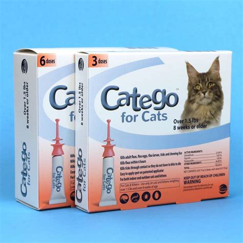 Catego For Cats Monthly Flea Preventative For Cats Vetrxdirect