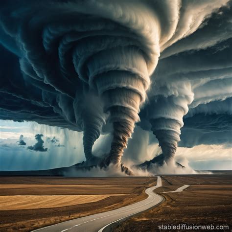 Tornado Whirlwind Of Hot And Cold Wind Stable Diffusion Online