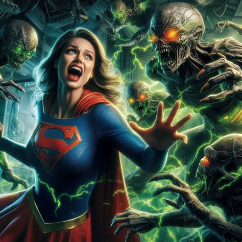 Supergirl Is Overwhelmed By Kryptonite Aliens By Necromancer Rev On