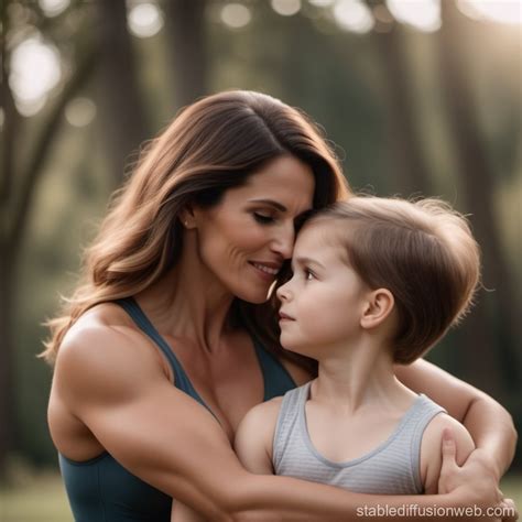 Muscular Giant Woman Lifting Helpless Man Stable Diffusion Online