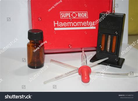 Haemometer Laboratorys Instrument Determining Hemoglobin Level Stock