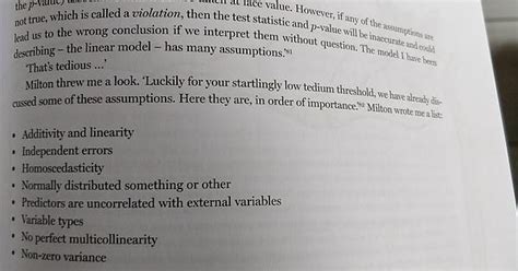 The Linear Model Has Many Assumptions Album On Imgur