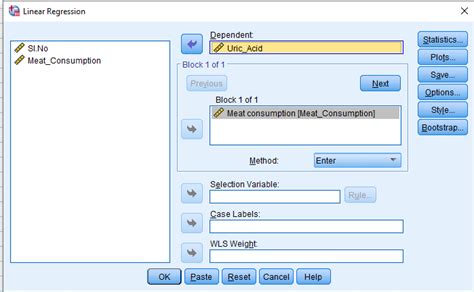 linear regression analysis in spss rehoboth academic services