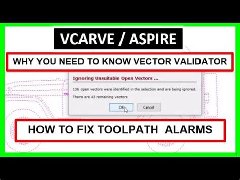 Vector Validator Ignore Open Vectors Vectric Vcarve Aspire