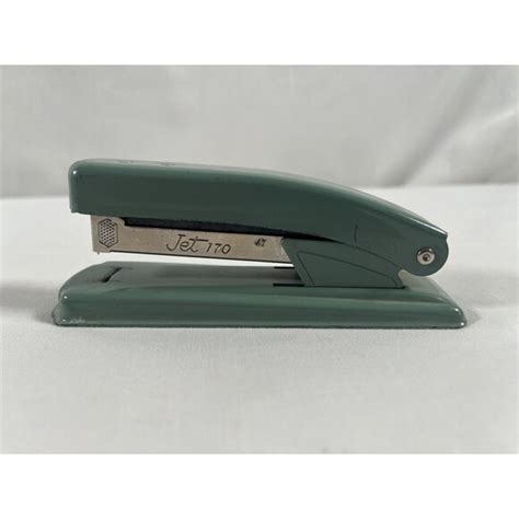 Office Vintage Stapler Wilson Jones Co Jet 17 Green Made In Usa