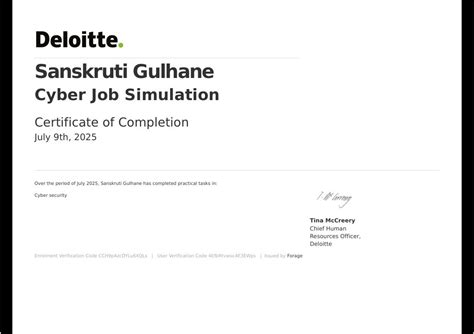 Deloitte Forage Dataanalytics Learning Careergrowth Certification Sanskruti Gulhane