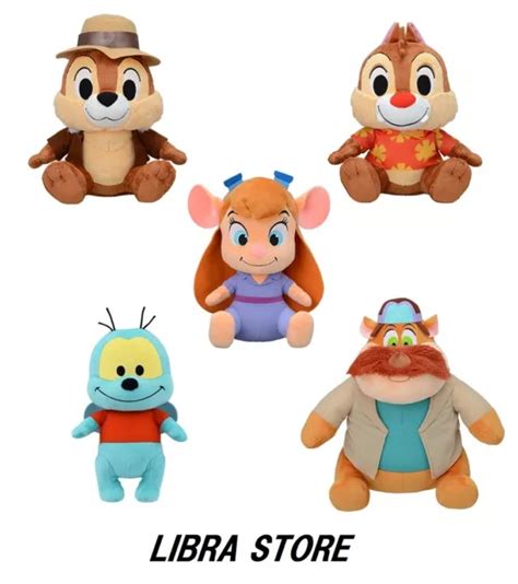 Rare Disney Chip N Dale Rescue Rangers Special Plush Doll Complete Set From Jp