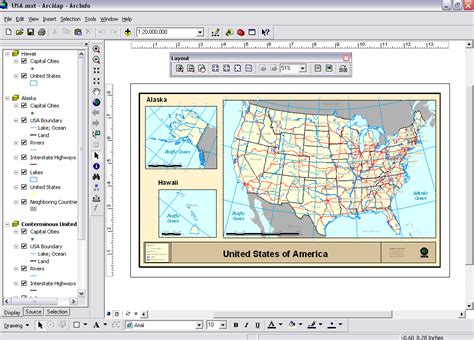 ArcGIS Desktop Help 9 3 ArcMap Layout View