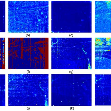 The Roc Curves Of Different Detectors On Three Hyperspectral Images