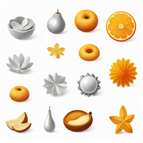 Processing Vector Set White Background Isolated A High Quality