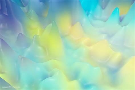 多彩逼真的3d立体动态液体飞溅效果的背景图片素材 25学堂