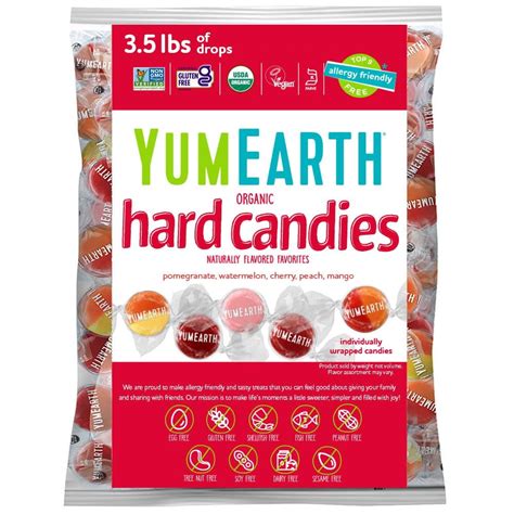 Organic Fruit Drops Variety Pack Fruit Flavored Natural Hard Candy