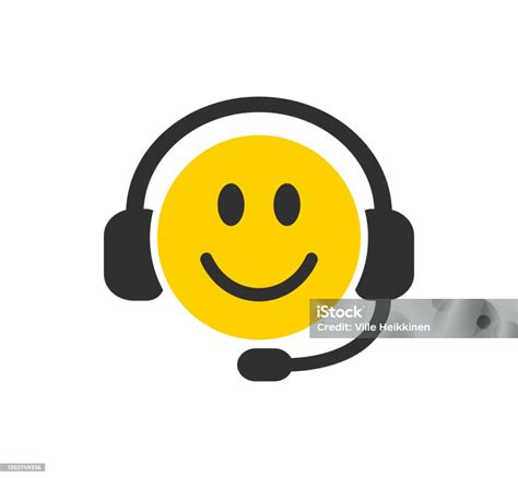 Ilustración De Ilustración Vectorial Del Icono De Auriculares Símbolo