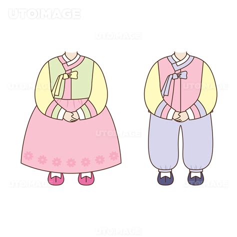유토이미지 한복 합성 일러스트 04