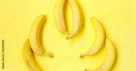 Bananas Are Dancing Stop Motion Animation Fruit Food Healthy Eating And Vegetarian Concept