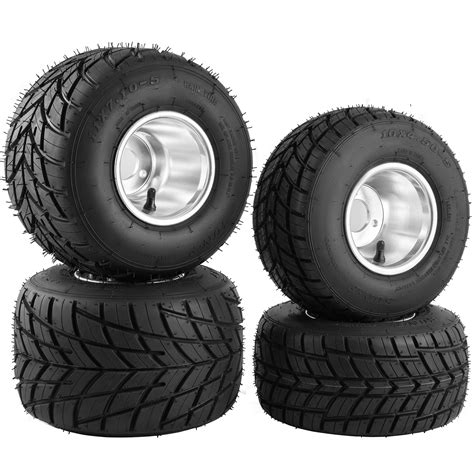 Vevor Go Kart Tires And Rims 10x4 50 5 Front 11x6 0 5 Rear Go Kart