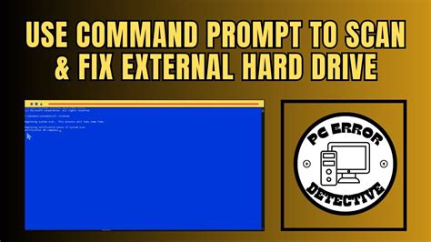How To Use Command Prompt To Scan And Fix External Hard Drive In Windows Optimize Storage