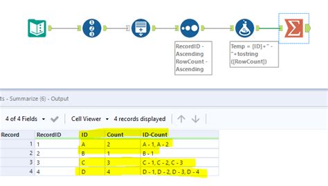 solved generate column in a dataset based on count stored alteryx