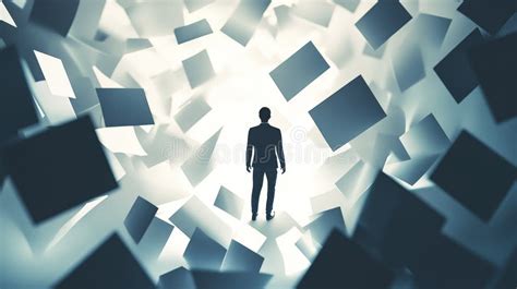 An Abstract Visual Representation That Explores The Model Context Protocol Stock Illustration