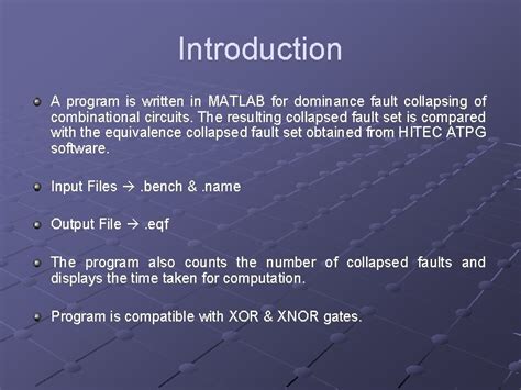 Dominance Fault Collapsing Of Combinational Circuits By Kalpesh