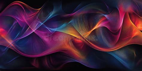 Colorful Abstract Wave Patterns With Vibrant Hues And Smooth Gradients