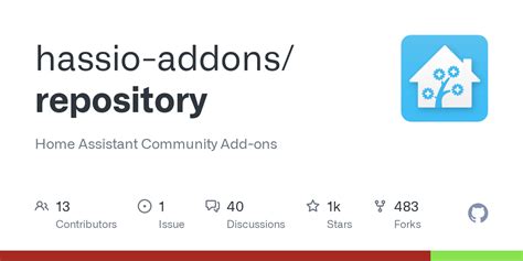 GitHub Hassio Addons Repository Home Assistant Community Add Ons