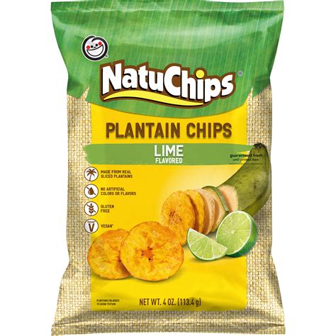 Natuchips® Lime Flavored Plantains Chips Shop Now At