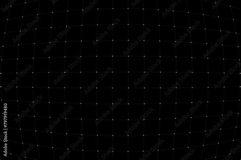 Vr Hud Futuristic Interface Voluminous Grid Line And Dot Head Up Display Pattern Digital Ui