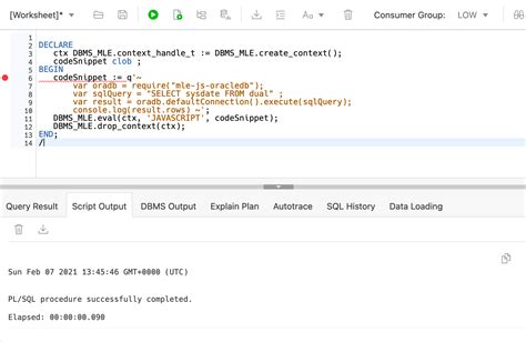How To Run Javascript In Oracle Database 21c And Database 23c Too